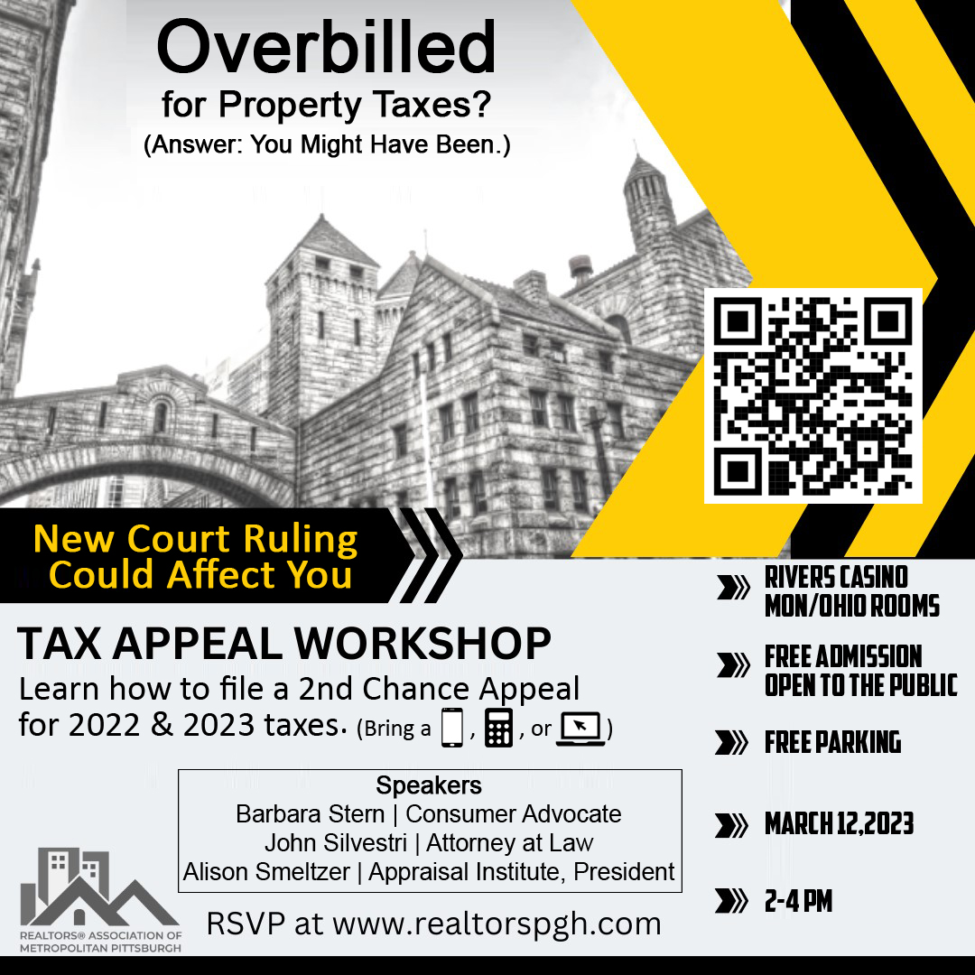 Tax Appeal Workshop – Realtors Association of Metropolitan Pittsburgh